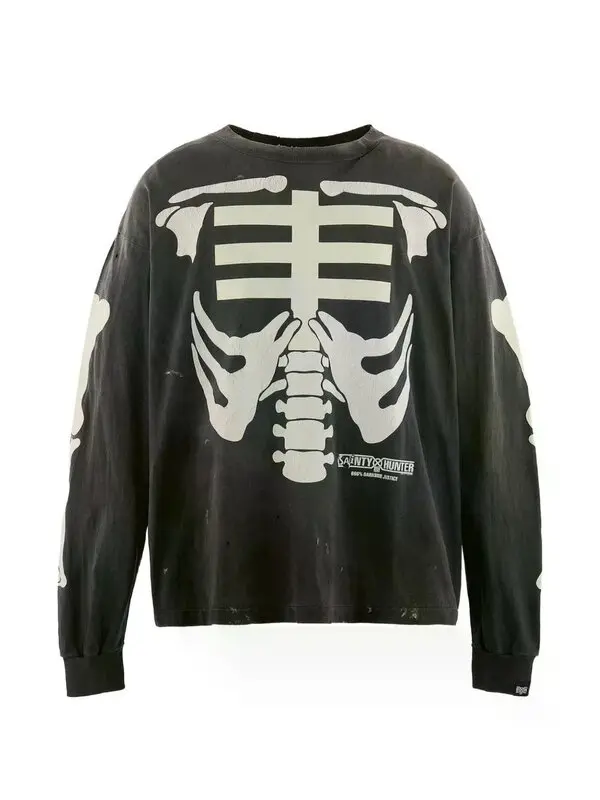 SAINT MXXXXXX Skeleton-print T-shirt