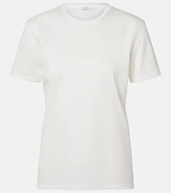 JOSEPH Livia Cotton Jersey Top - White