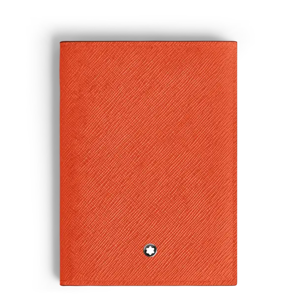 Montblanc Passport Holder In Sartorial - Tangerine