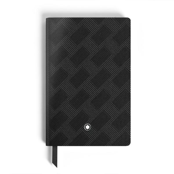 Montblanc Small Notebook In Extreme Leather, Lined Pages - Black