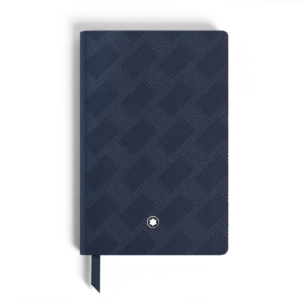 Montblanc Small Notebook In Extreme Leather, Lined Pages - Blue