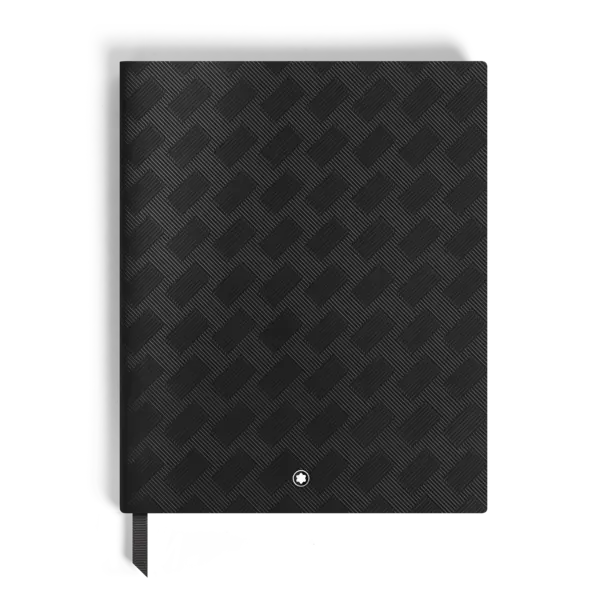 Montblanc Large Notebook In Extreme Leather, Lined Pages - Black