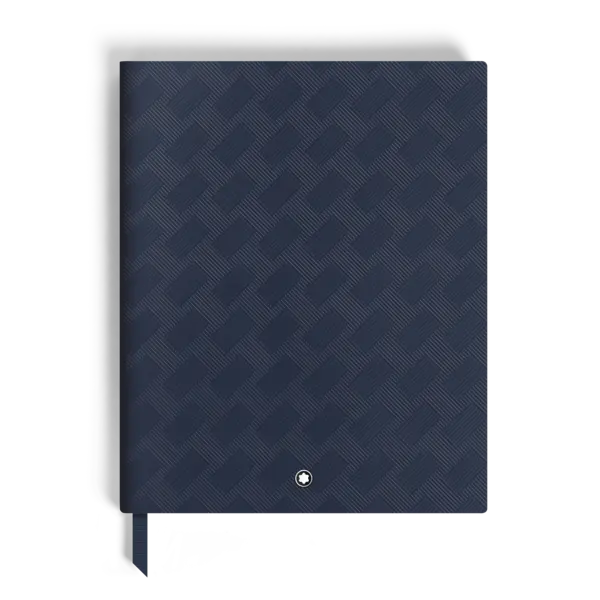 Montblanc Large Notebook In Extreme Leather, Lined Pages - Blue