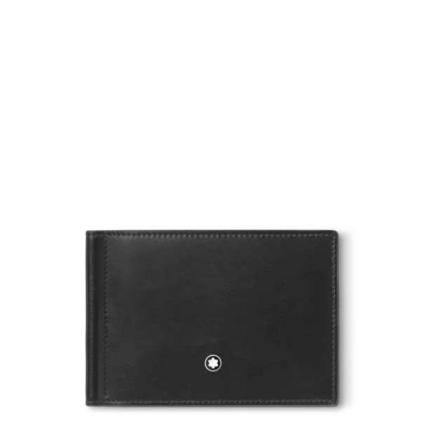 Montblanc Meisterstück Wallet 6cc With Money Clip - Black