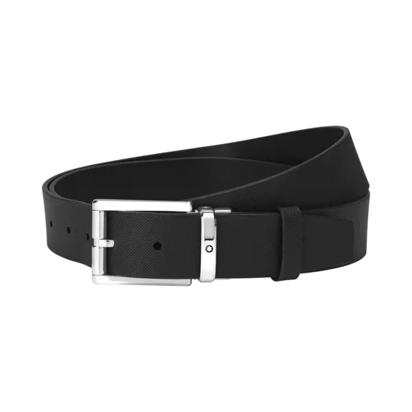 Montblanc Horseshoe Buckle 30 Mm Reversible Belt - Black