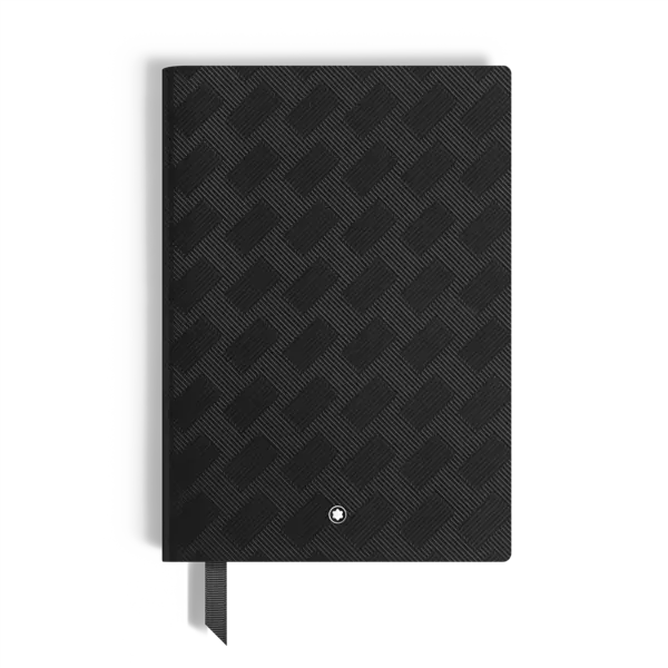 Montblanc Medium Notebook In Extreme Leather, Lined Pages - Black
