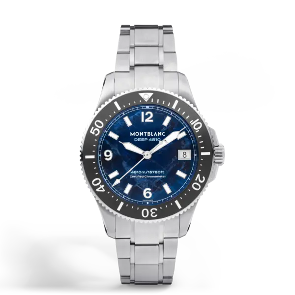 Montblanc Iced Sea 0 Oxygen Deep 4810 Diver Watch - Blue