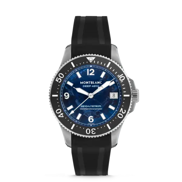Montblanc Iced Sea 0 Oxygen Deep 4810 Diver Watch - Blue