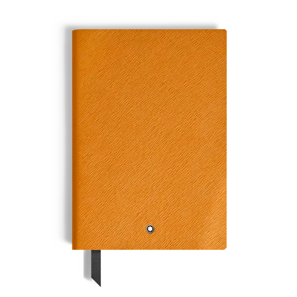Montblanc Medium Notebook In Sartorial Leather, Lined Pages - Saffron