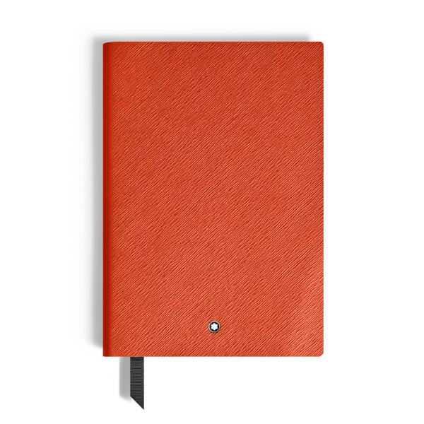 Montblanc Medium Notebook In Sartorial Leather, Lined Pages - Saffron