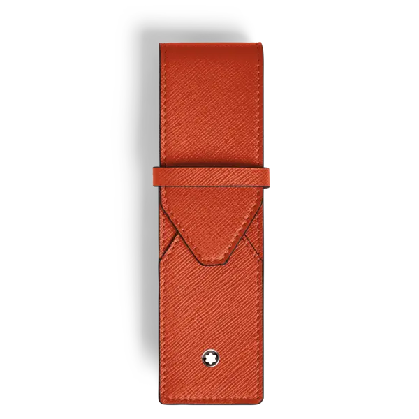Montblanc Sartorial 2-pen Pouch - Tangerine