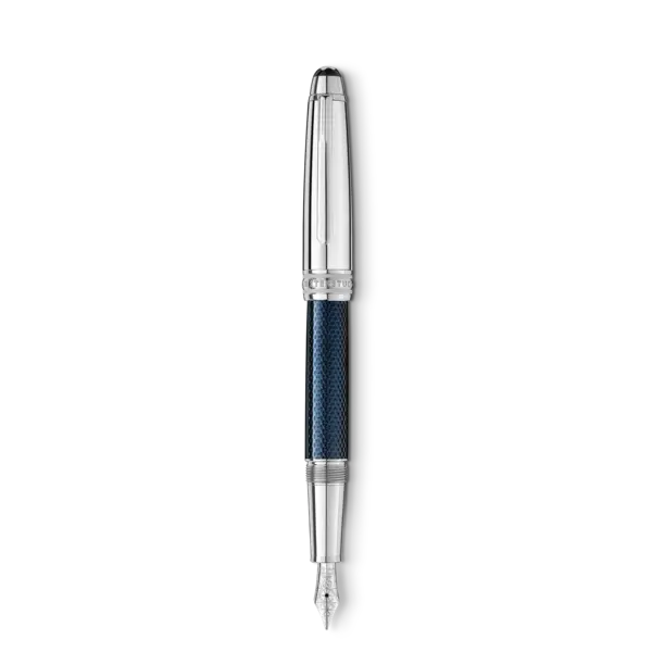 Montblanc Meisterstück Solitaire Doué Hour Classique Fountain Pen - Blue