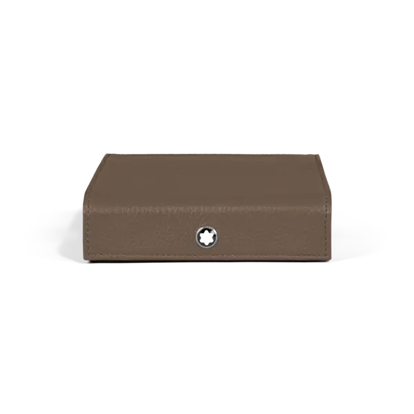 Montblanc Travel Box For 4 Writing Instruments In Grain - Noisette