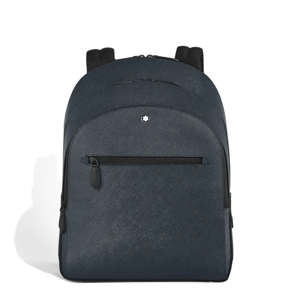 Montblanc Sartorial Medium Backpack With Three Compartments - Tweed Blue