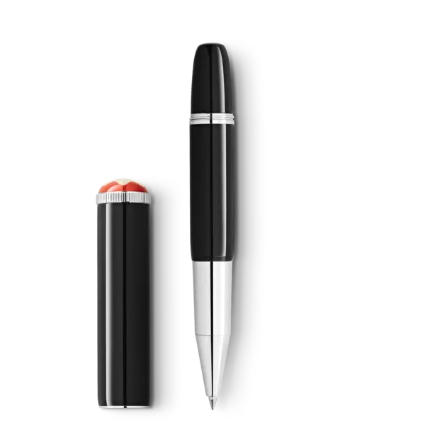 Montblanc Heritage Rouge Et Noir 'baby' Special Edition Rollerball - Black