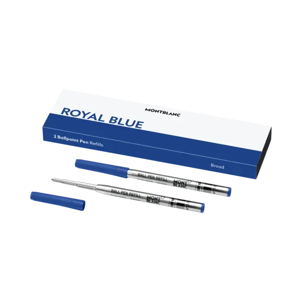 Montblanc 2 Ballpoint Pen Refills, Broad - Royal Blue