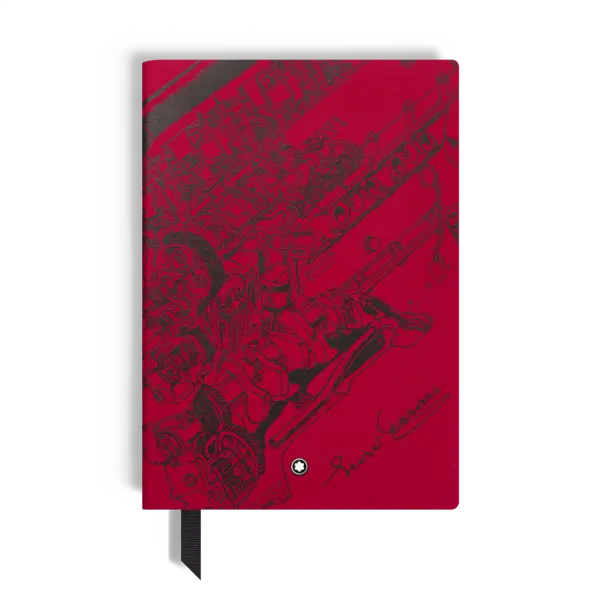 Montblanc Medium Notebook, Great Characters Enzo Ferrari Special Edition, Lined Pages - Red