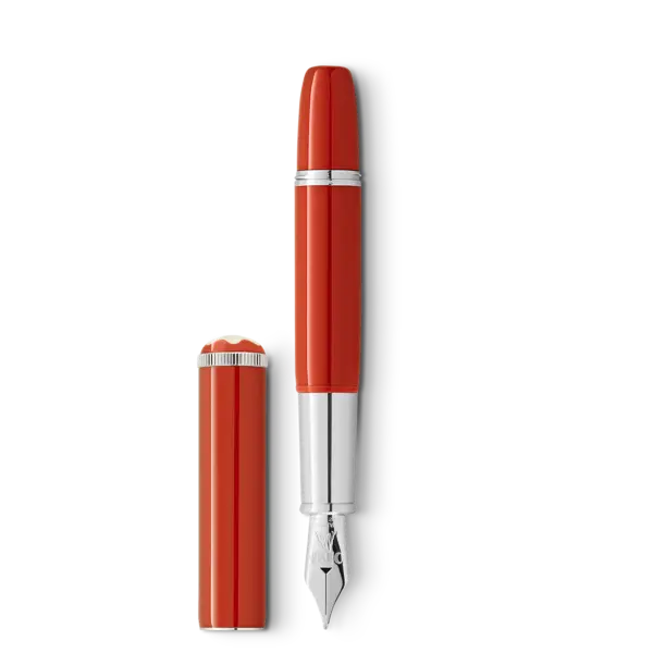 Montblanc Heritage Rouge Et Noir 'baby' Special Edition Coralcolou Fountain Pen - Red