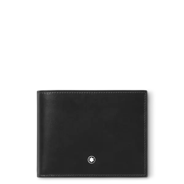 Montblanc Meisterstück Wallet 6cc With 2 View Pockets - Black