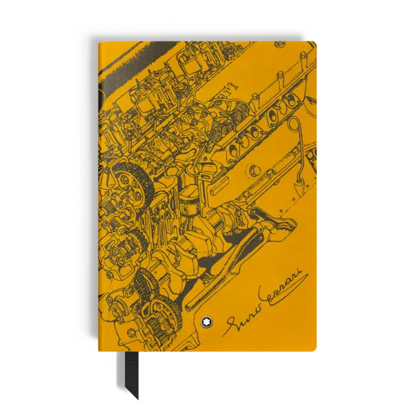 Montblanc Medium Notebook, Great Characters Enzo Ferrari Special Edition Giallo Modena, Lined Pages - Yellow