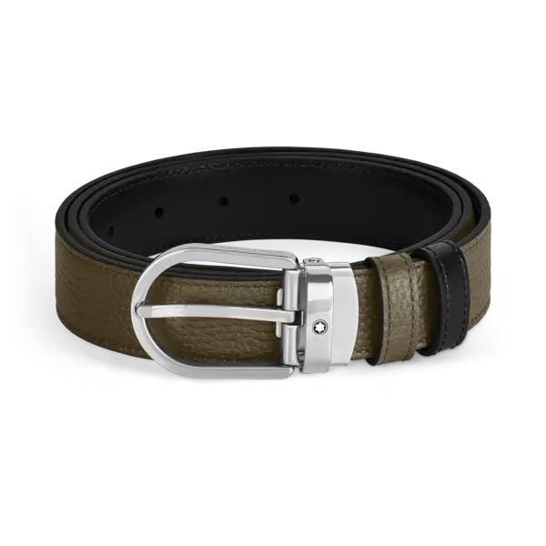 Montblanc Horseshoe Mm Reversible Leather Belt - One-color