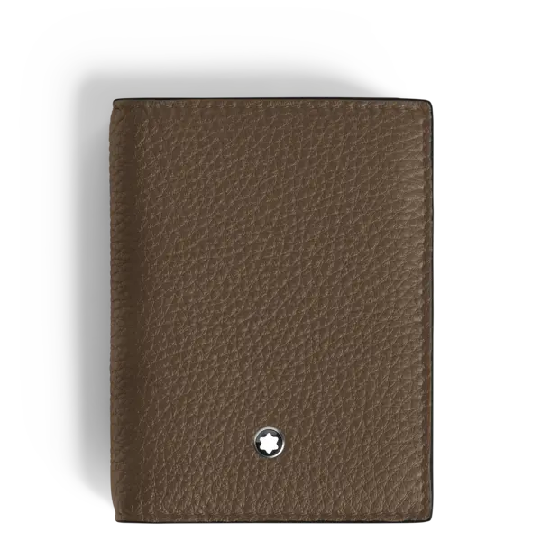 Montblanc Grain Card Holder 4cc - Noisette