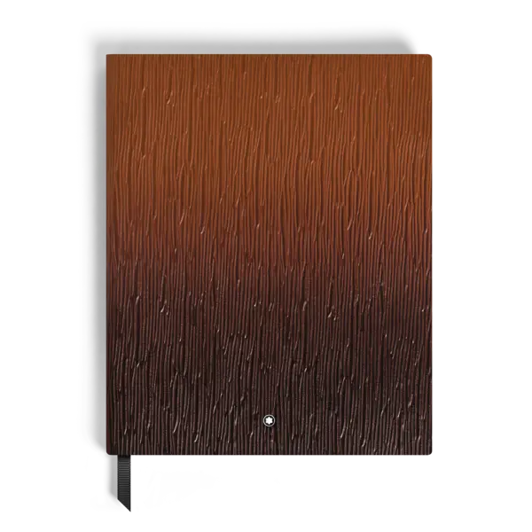 Montblanc Large Notebook In Corteccia Sfumato Leather, Lined Pages - Fauve
