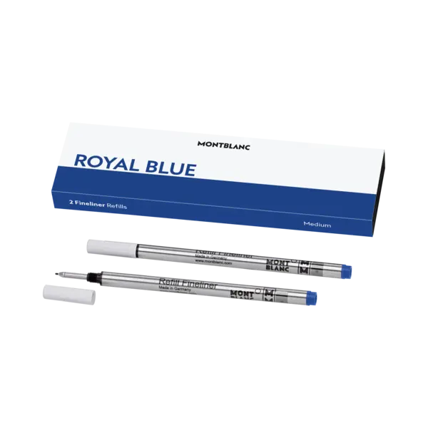 Montblanc 2 Fineliner Refills, Broad - Royal Blue