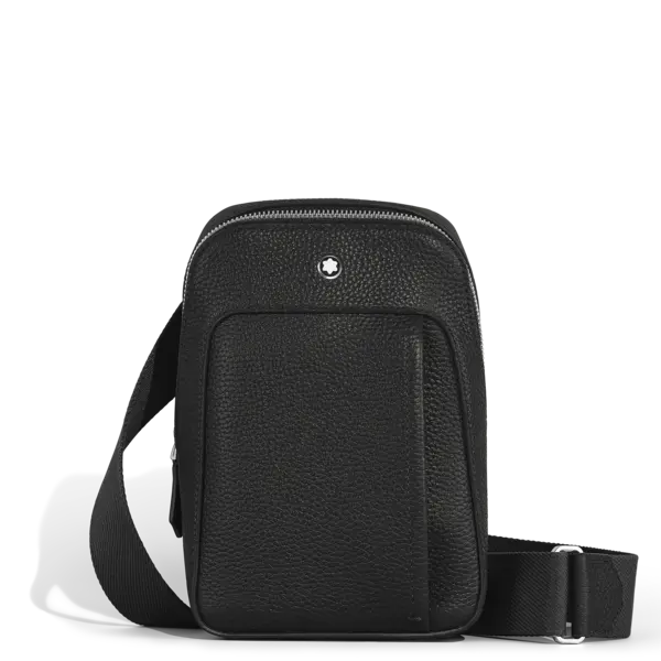 Montblanc Companion Small Onbody Bag In Grain Leather - Black