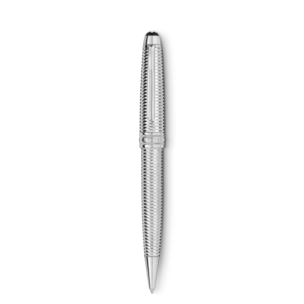 Montblanc Meisterstück Geometric Dimension Solitaire Midsize Ballpoint Pen - Platinum