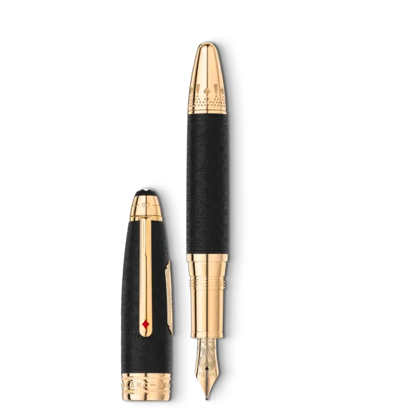 Montblanc Meisterstück Around The World In 80 Days Solitaire Legrand Fountain Pen - Black