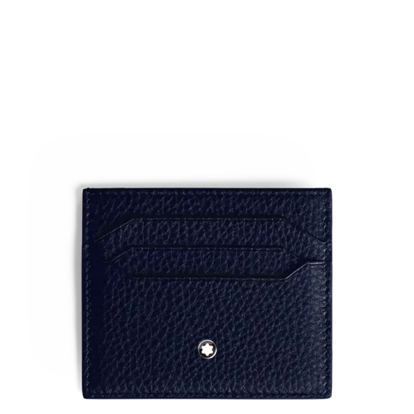 Montblanc Grain Card Holder 6cc - Midnight Blue