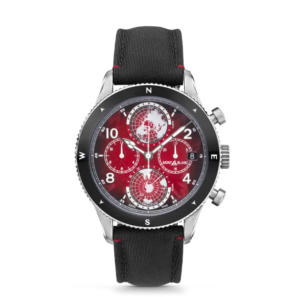 Montblanc 1858 Geosphere Chronograph Limited Edition Watch - Red