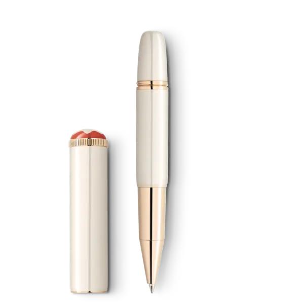 Montblanc Heritage Rouge Et Noir 'baby' Special Edition Colored Rollerball - Ivory