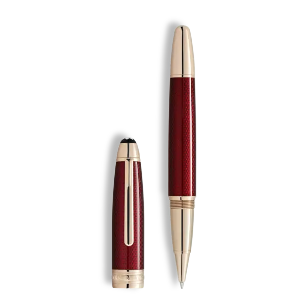 Montblanc Meisterstück Solitaire Golden Hour Rollerball - Burgundy Red