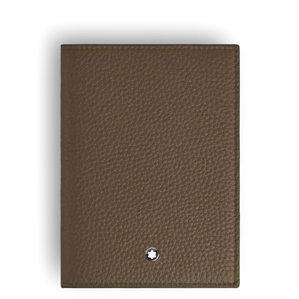 Montblanc Grain Passport Holder - Noisette