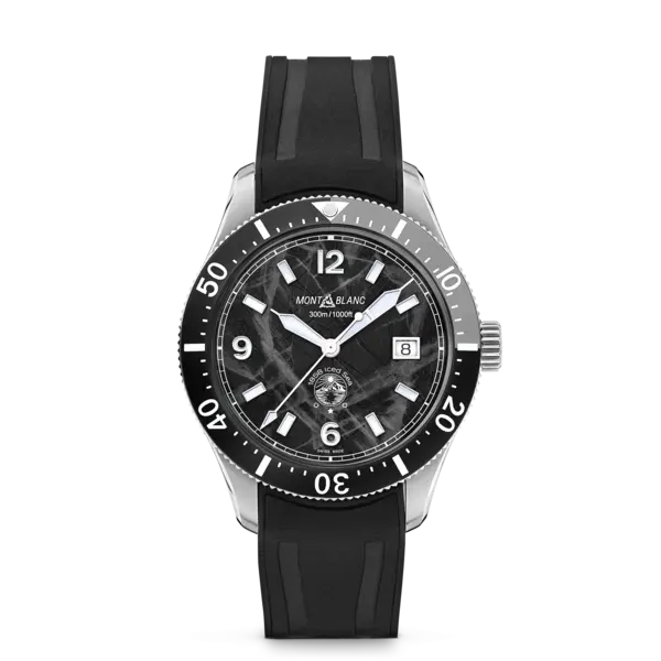 Montblanc Iced Sea Automatic Date Diver Watch - Black