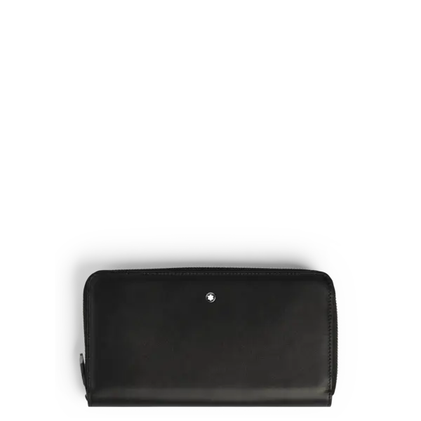 Montblanc Soft Wallet 12cc Zip - Black