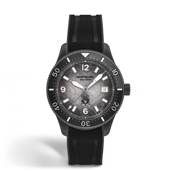 Montblanc Iced Sea Automatic Date 0 Oxygen Diver Watch - Black