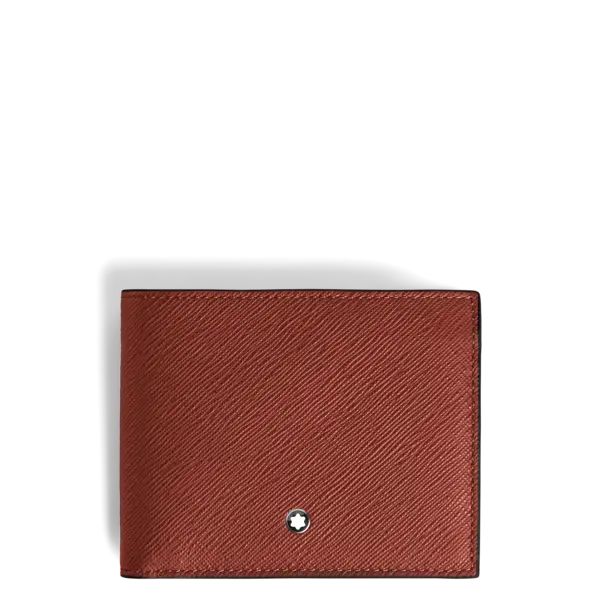 Montblanc Wallet 6cc In Sartorial - Red Oak