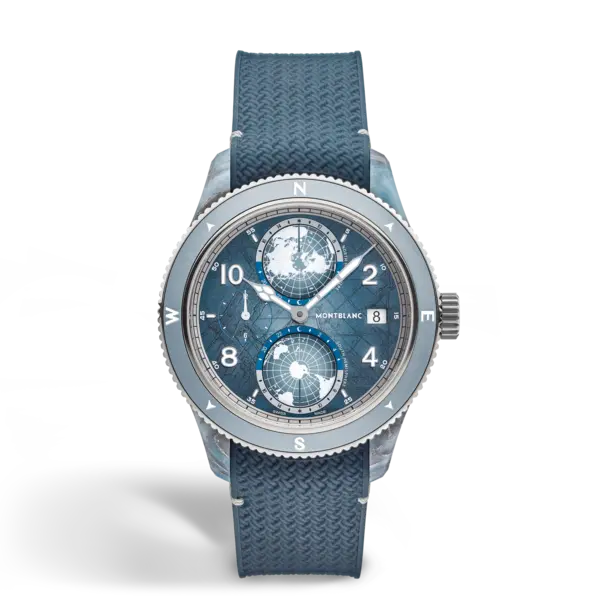 Montblanc 1858 Geosphere 0 Oxygen Mount Vinson Limited Edition Watch - Blue