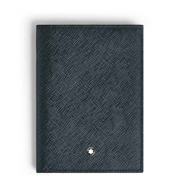Montblanc Sartorial Passport Holder - Tweed Blue
