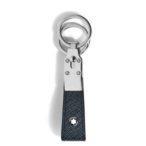 Montblanc Sartorial Loop Key Fob - Tweed Blue