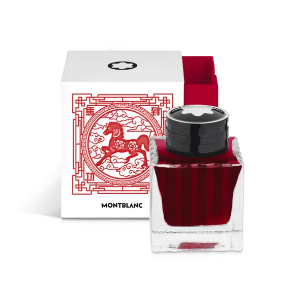 Montblanc Ink Bottle, The Legend Of Zodiacs, The Horse, 50ml - Red
