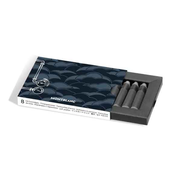 Montblanc Ink Cartridges, Meisterstück Around The World In 80 Days, 8unit Package - Blue