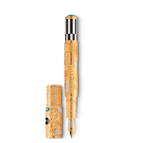 Montblanc Masters Of Art Homage To Gustav Klimt Limited Edition 97 Fountain Pen - Yellow Gold
