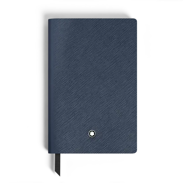 Montblanc Notebook Small, Saffiano Leather, Blank Pages - Blue