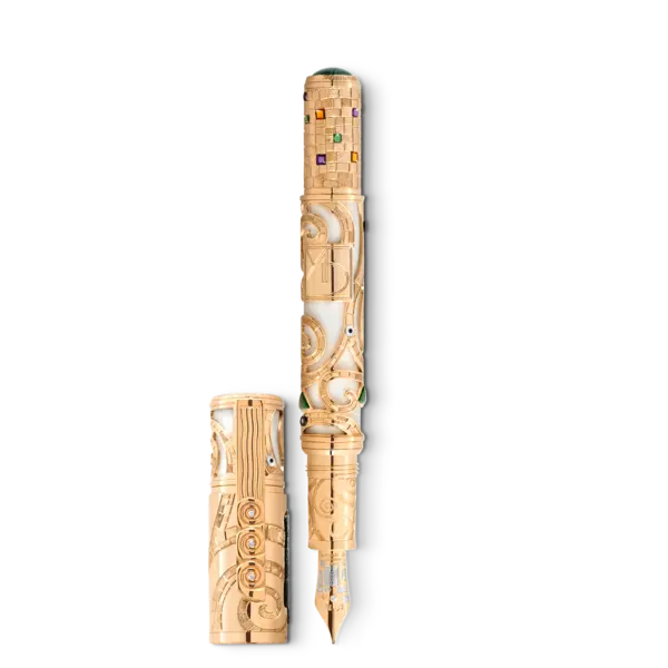 Montblanc Masters Of Art Homage To Gustav Klimt Limited Edition 8 Fountain Pen - Yellow Gold
