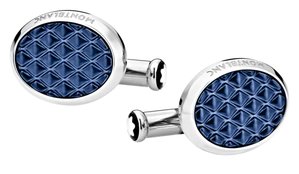 Montblanc Meisterstück Cufflinks Oval Steel Lacquer - One-color