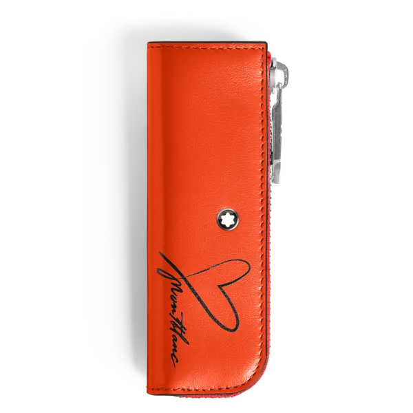 Montblanc 1 Pen Pouch Heritage Baby - Orange
